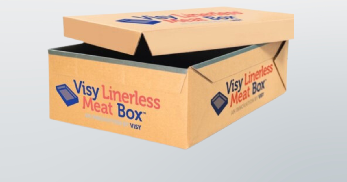 Food safe, linerless cardboard meat boxes | Visy