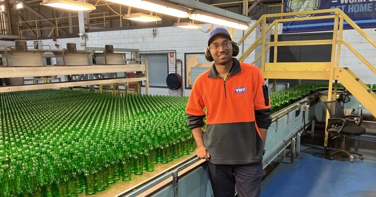 Glass graduate values new skills and experience gained at Visy | Visy