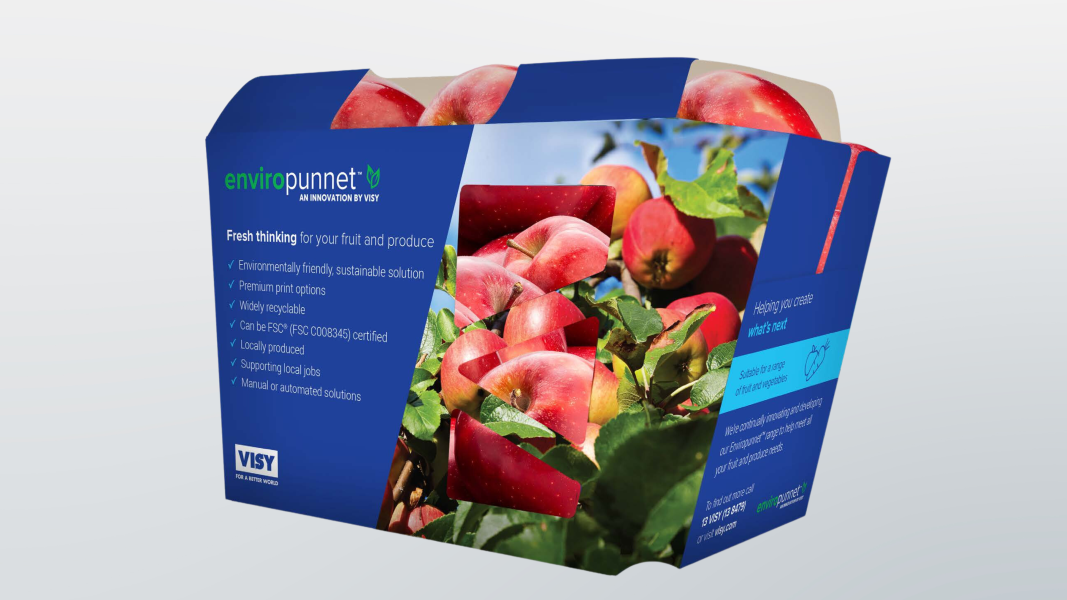 Environmentally-friendly cardboard punnets for food | Visy